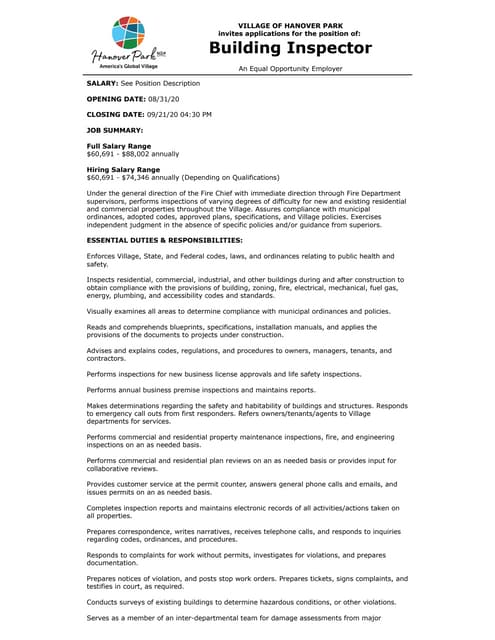 Job Bulletin.pdf | Business | Business and Finance