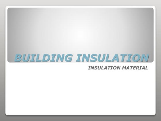 Insulation tfg | PDF