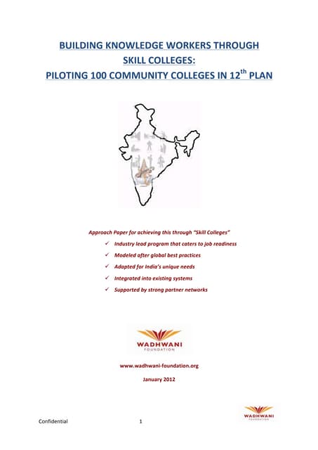 Wadhwani skills colleges | PDF | Education industry | Industries