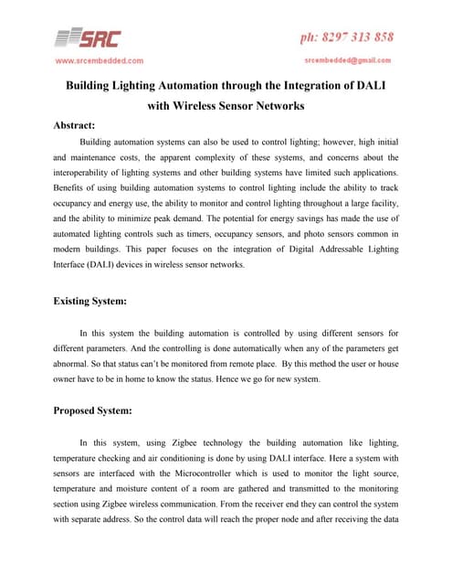 Lighting Automation Presentation Pdf
