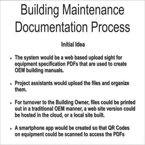 Building maintenance documentation | PPTX