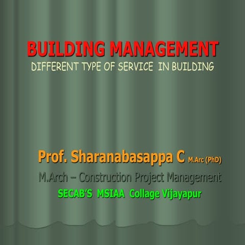 BUILDING MANAGMENT.ppt