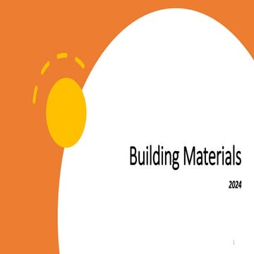 Construction and Building material course | PDF