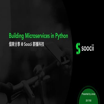 Building microservices in python @ pycon2017 | PPT