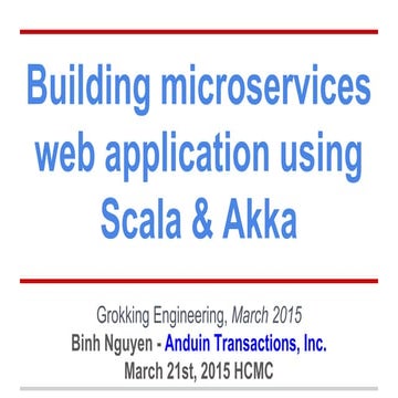 Building Microservices Web Application Using Scala And Akka Ppt 5096