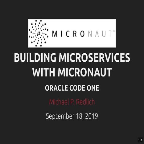 Building Microservices With Micronaut A Full Stack Jvm Based Framework Ppt