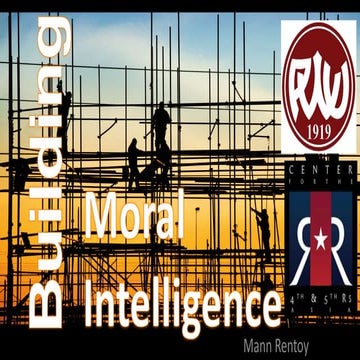 Building Moral Intelligence (PART 1) | PPTX | Early Childhood Education ...