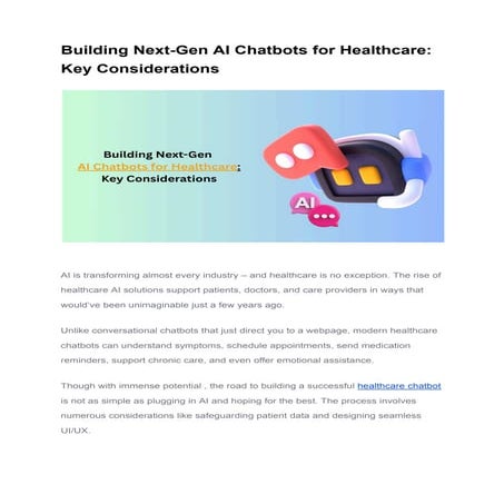 Building Next-Gen AI Chatbots for Healthcare Key Considerations.pdf