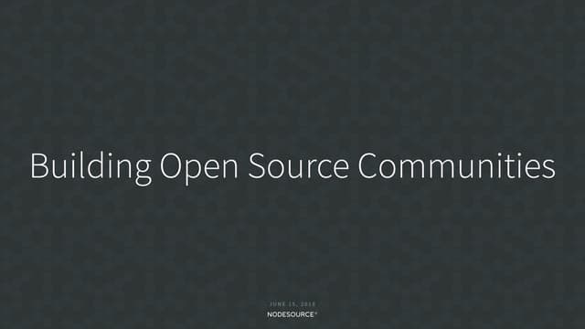 Building Open Source Communities Ppt 5393