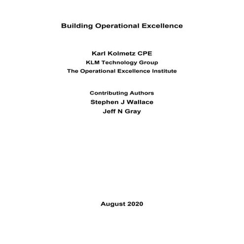 Building operational excellence | PDF