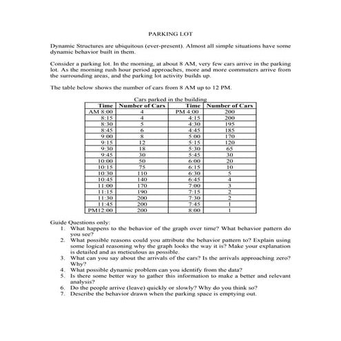 Building Parking | PDF