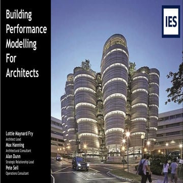 Building Performance for Architects with IES | PDF