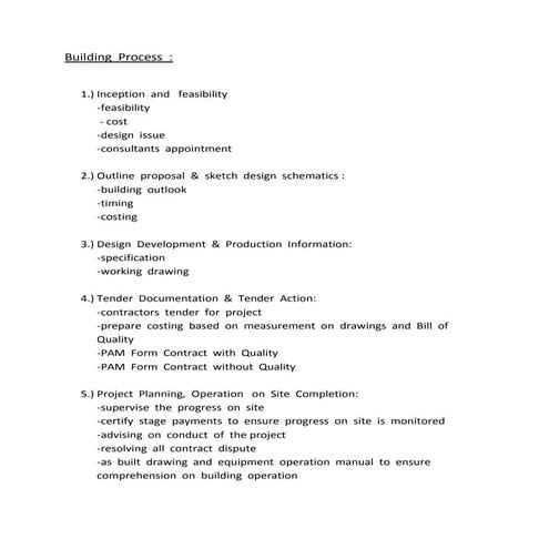 Building process | DOCX