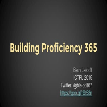 Building proficiency 365 | PPTX