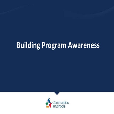 Building Program Awareness | PPTX