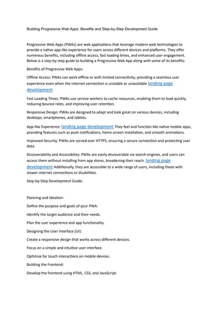 Progressive Web App: A Complete Guide for 2023 | PDF