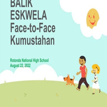 Building Rapport with Advisory Class, Orientation on School Policy and ...