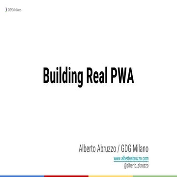 Building Real PWA | PDF