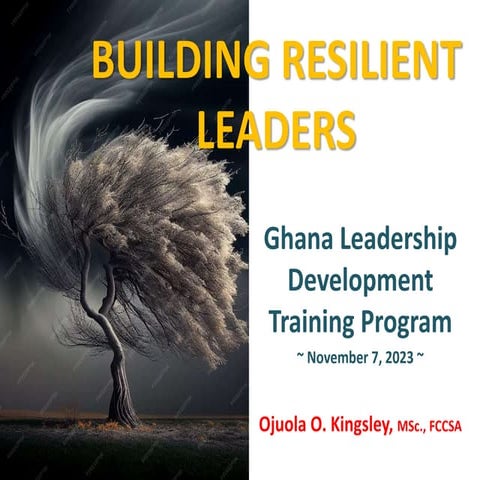 Building Resilient Leaders in a Challenging Landscape | PPSX
