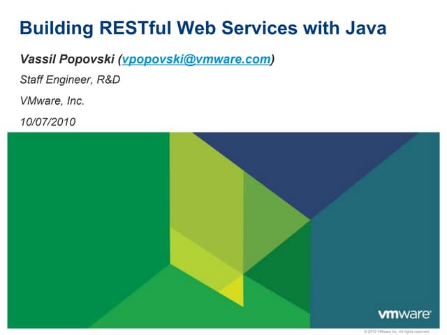Building Restful Web Services with Java | PPT Building Restful Web Services with Java | PPT