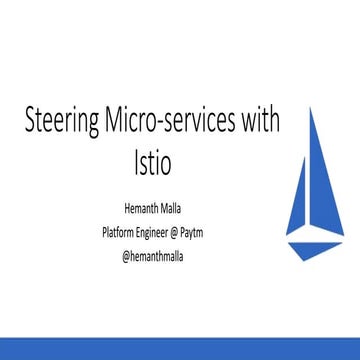 Steering microservices with istio | PPTX