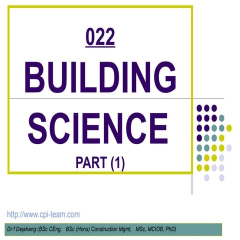 Building science plastics | PPT