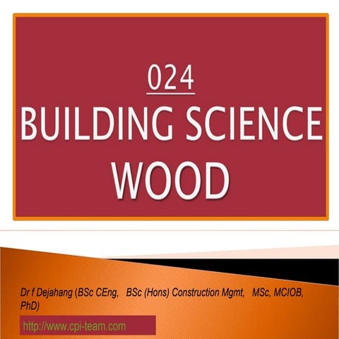 Building science wood | PPT