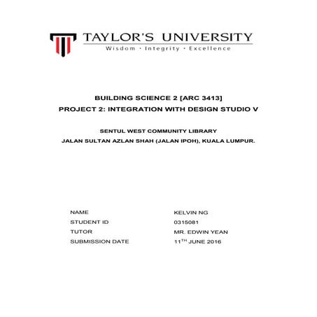 Building Science 2 Final Project | PDF | Civil Engineering Industry ...