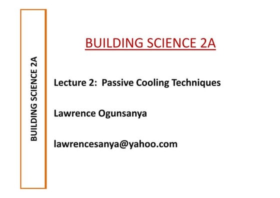 Passive cooling-techniques | PPT