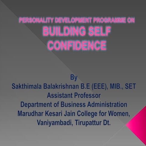 Self-Confidence | PPTX