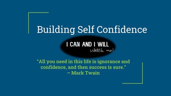 Developing Self-Confidence | PPT
