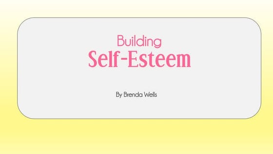 Self-Esteem | PPT