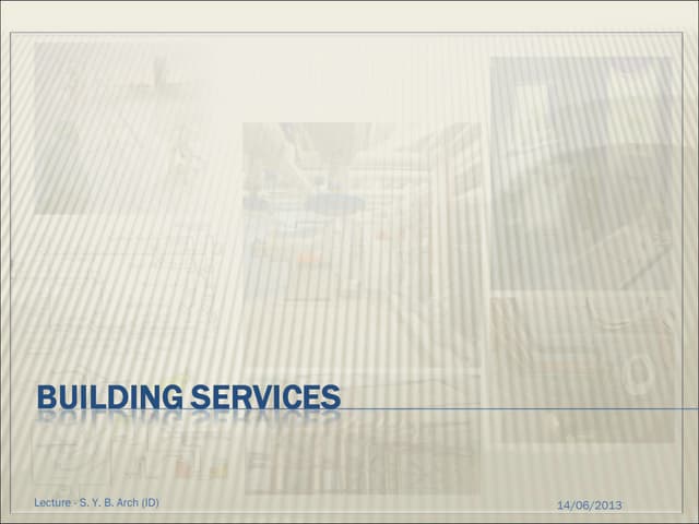 Water distribution system _ Building Utilities - Plumbing and ...PPT-BU ...