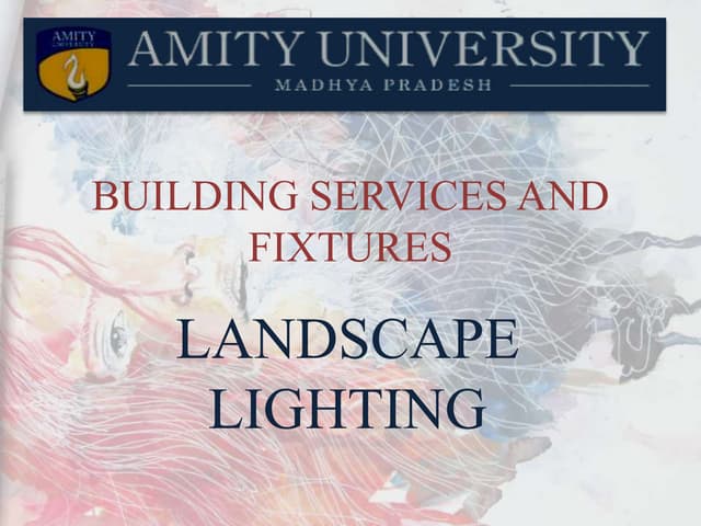 Landscape lighting | PPTX