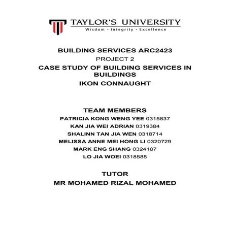 BUILDING SERVICES REPORT | PDF