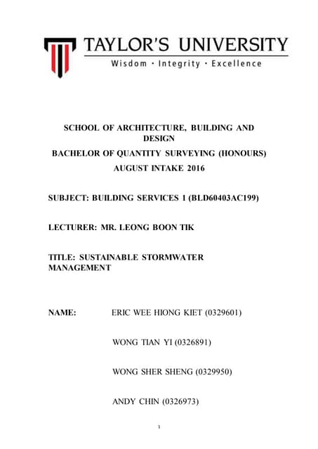 Storm water management and its techniques | PDF