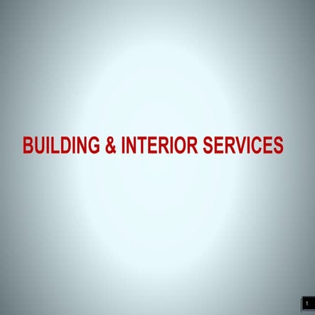 Building Services Definition and Importance | PDF