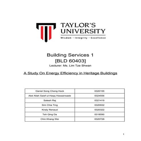 Building Services Report 2016 | PDF