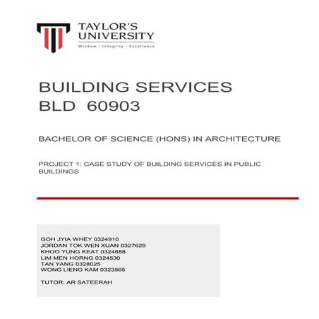 Building services report | PPTX