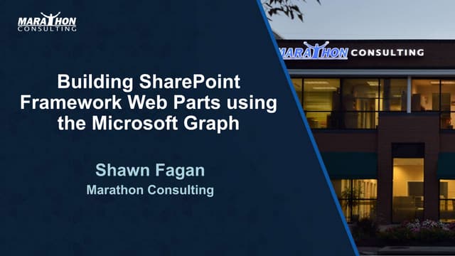 Building Sharepoint Framework Web Parts Using The Microsoft Graph Ppt