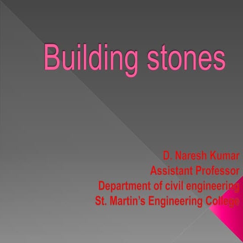 Building stones | PPTX