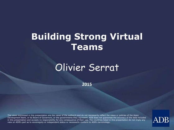 Building and Managing Virtual Teams | PPT