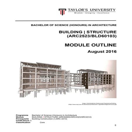 SEM 4 : BUILDING STRUCTURE MODULE OUTLINE | PDF