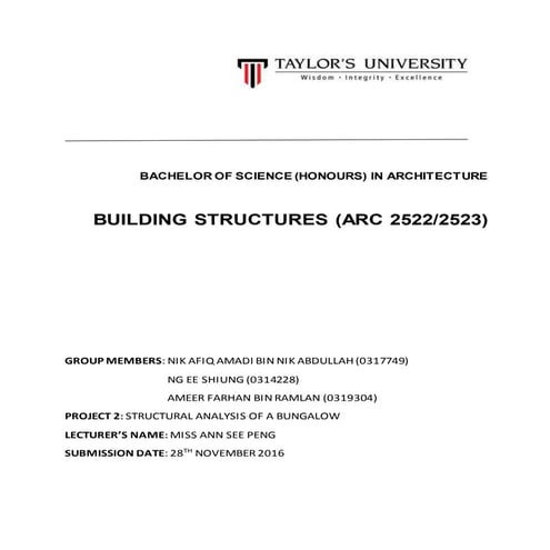 Building structure final report | DOCX
