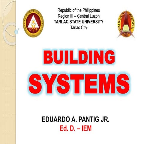 Building Systems | PPTX | Biological Sciences | Science