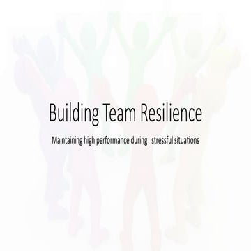 Building Team Resilience | PDF