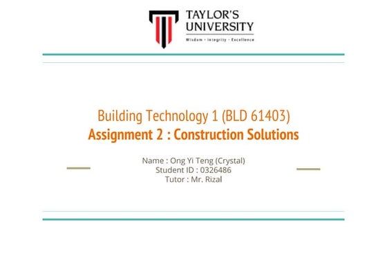 Building Technology project 02 | PPT