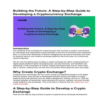 Building the Future a Step-by-Step Guide to Developing a Cryptocurrency ...