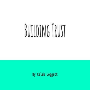 Building Trust | PPTX