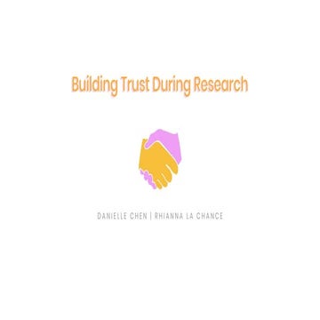 Building Trust During Research | PDF